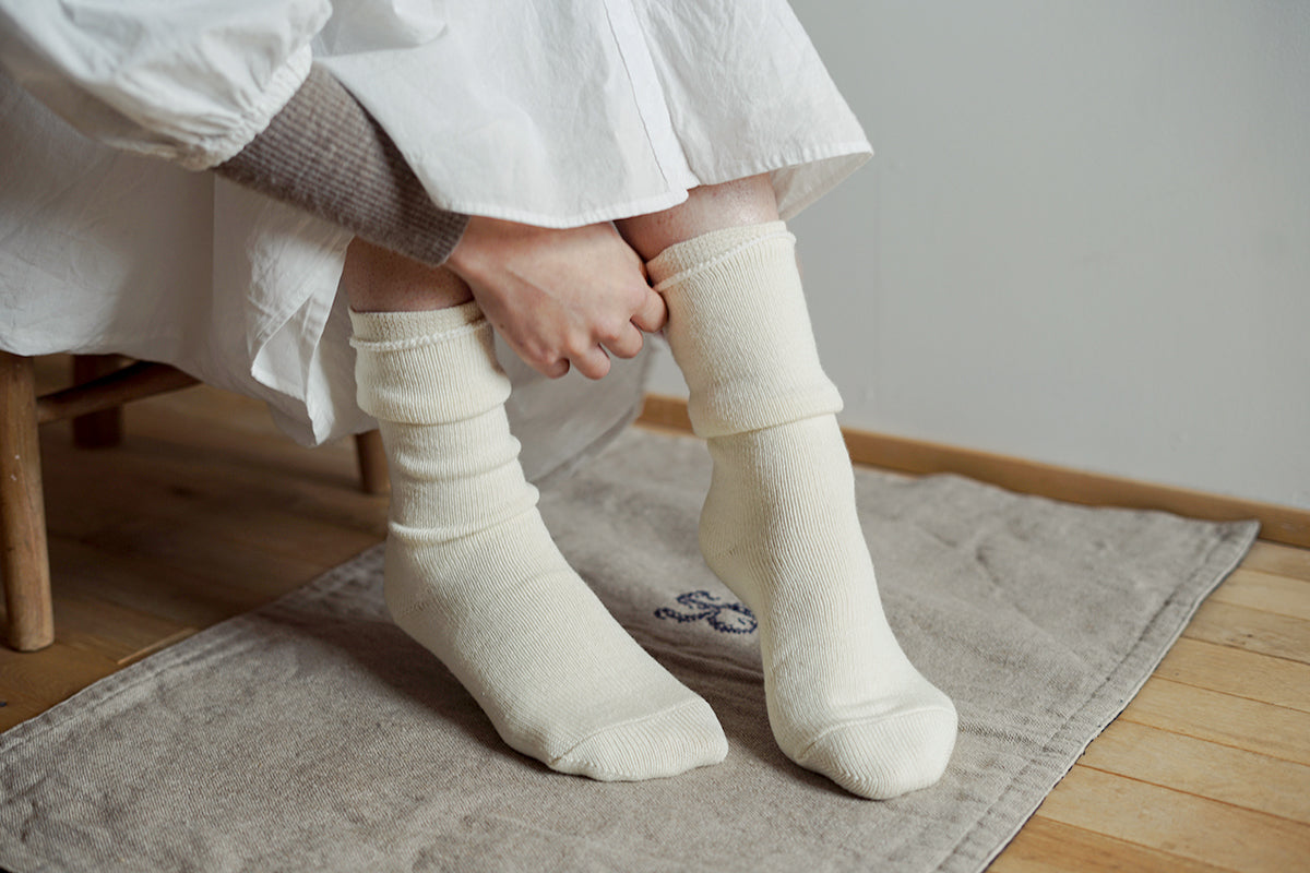 Wool Silk Layered Socks Set / memeri – Knitwin Sock Store